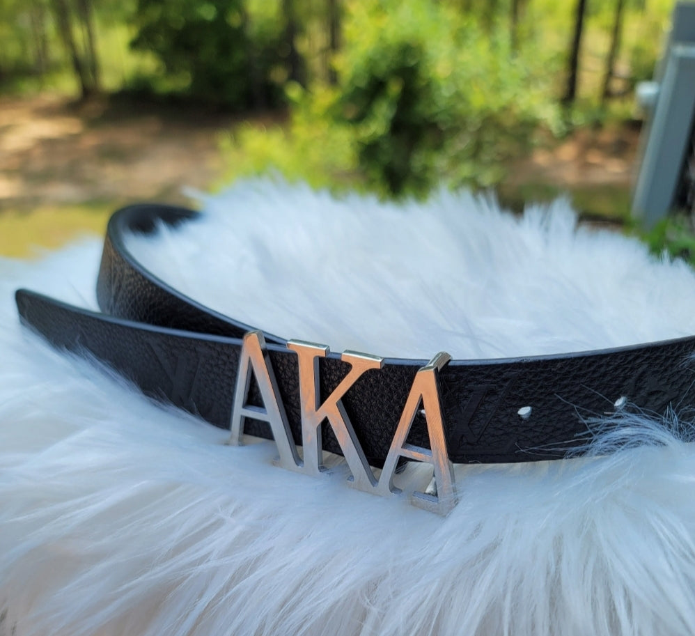AKA Sorority Belt Buckle – Bella Rae's Jewelry